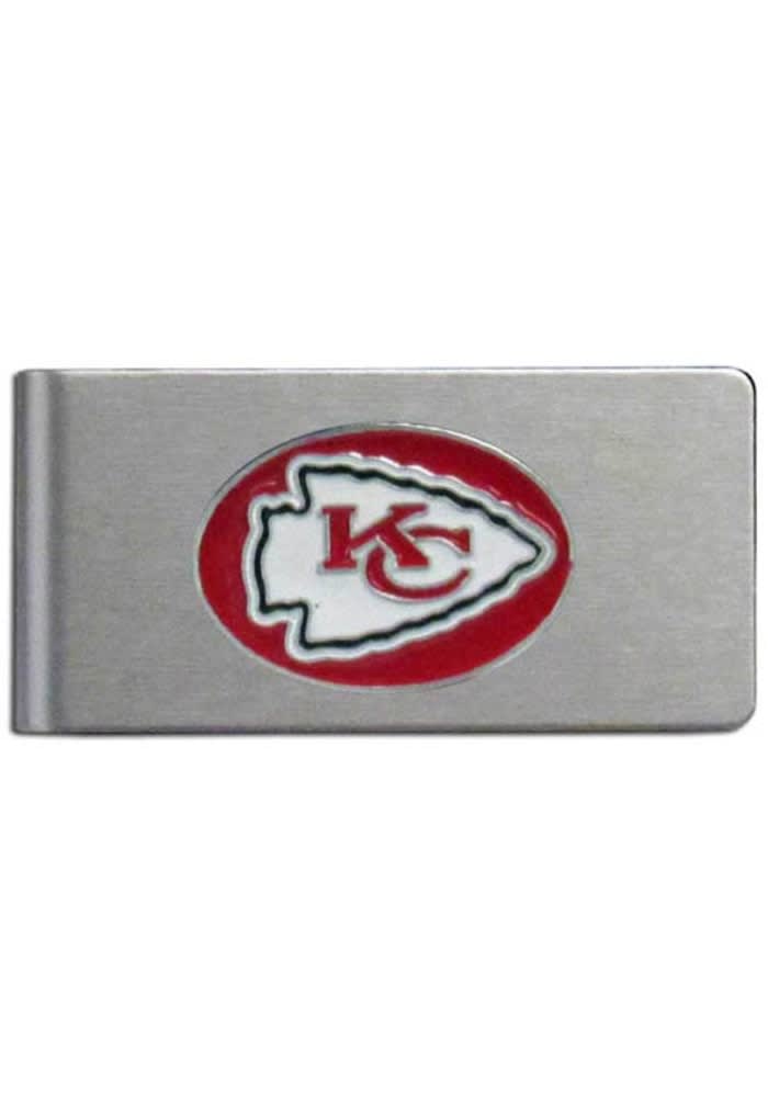 Kansas City Chiefs Red Brushed Metal Money Clip - 17770775