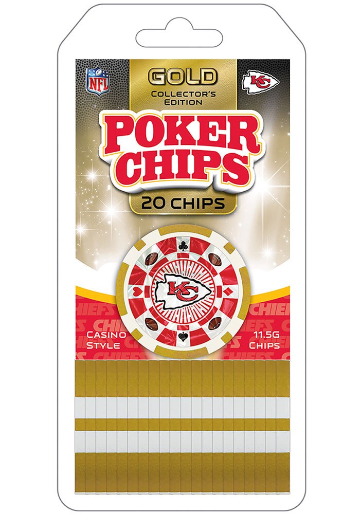 Kansas City Chiefs Toy | Kansas City Chiefs Game Red 20pc Poker Chips ...