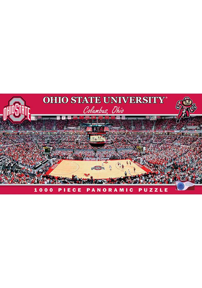 Ohio State Buckeyes Red 1000pc Panoramic Design Puzzle - 17810146