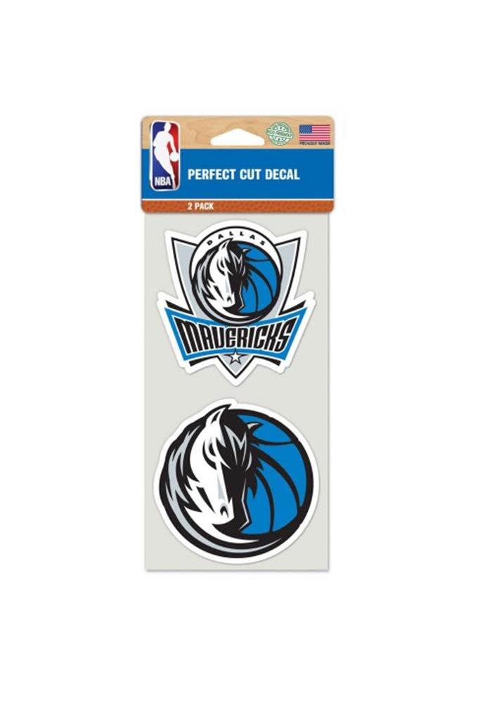 Dallas Mavericks BLUE 4x4 Perfect Cut 2 Pack Auto Decal - 5712267