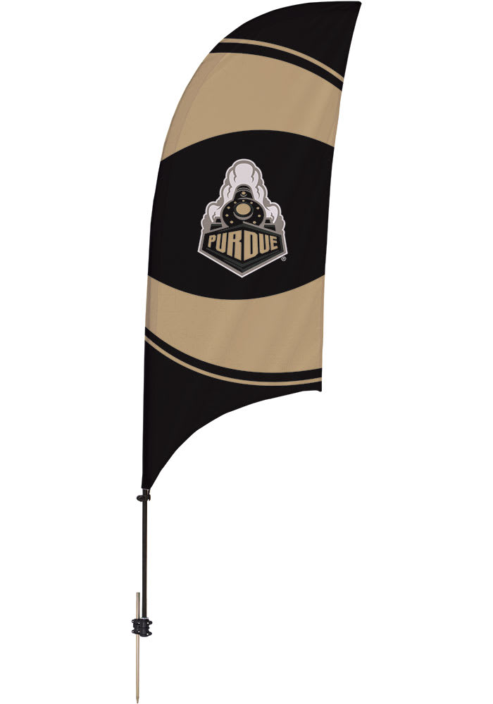 Purdue Boilermakers Gold 7.5 Foot Spike Base Tall Team Flag