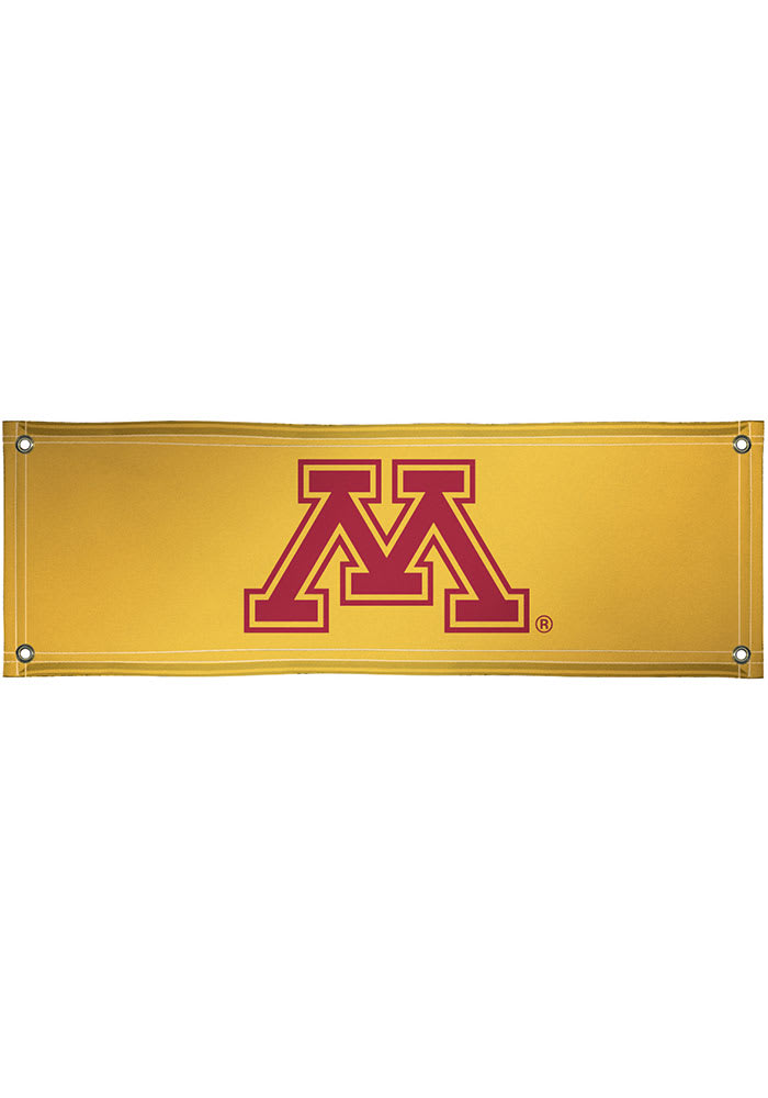Minnesota Golden Gophers Gold 2x6 Vinyl Banner
