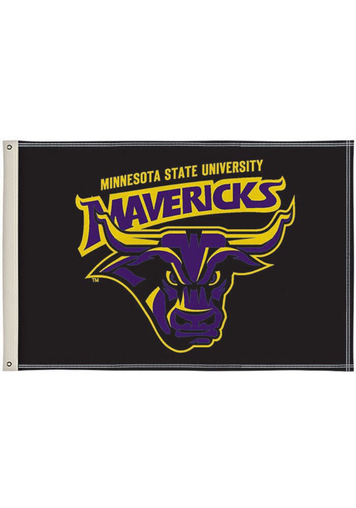 Minnesota State Mavericks 2x3 GOLD Silk Screen Grommet Flag - 1820306
