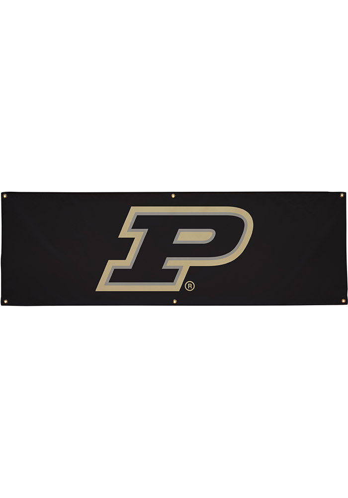 Purdue Boilermakers BLACK 2x6 Vinyl Banner - 1820312