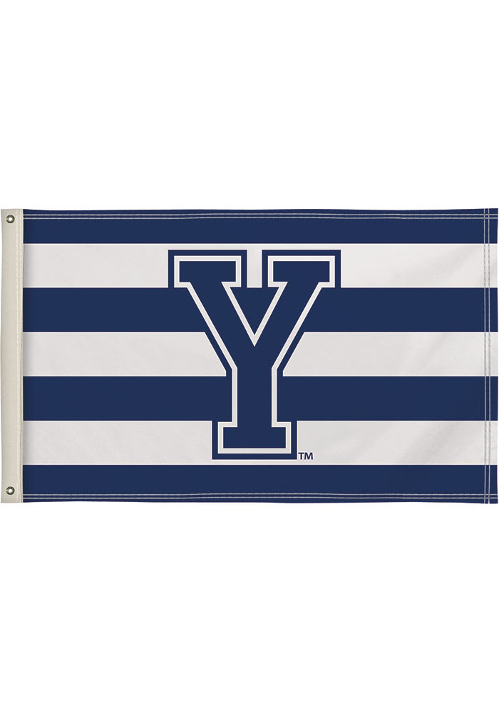 BYU Cougars 3x5 WHITE Silk Screen Grommet Flag - 1820341