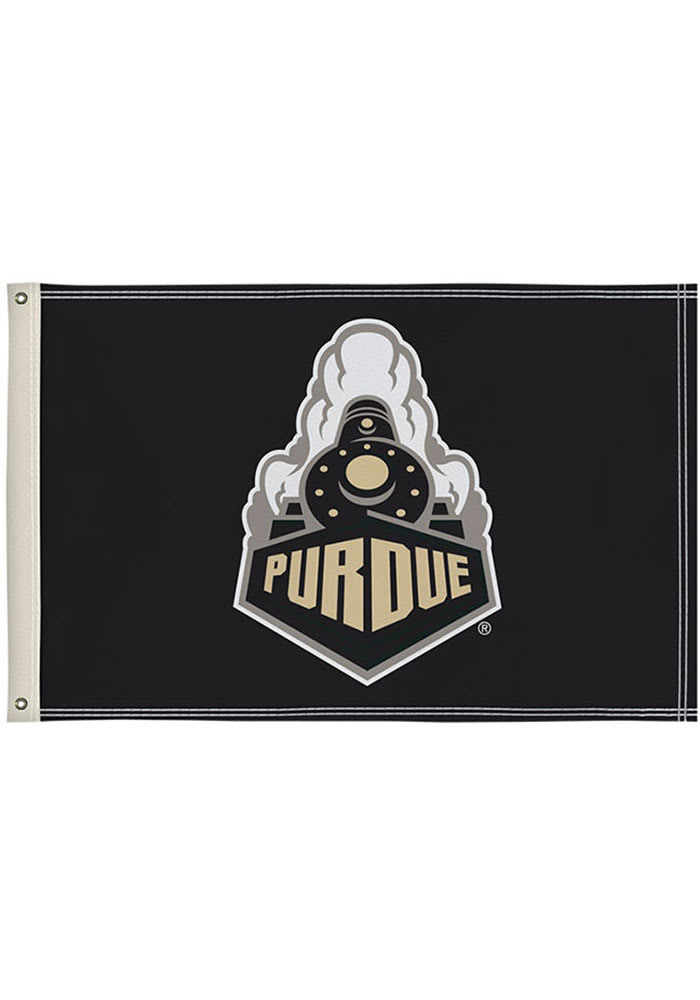 Purdue Boilermakers BLACK 2x3 Silk Screen Grommet Flag - 1820465