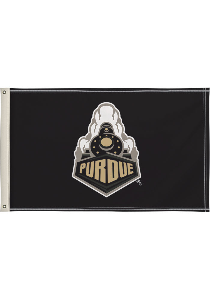 Purdue Boilermakers BLACK 3x5 Silk Screen Grommet Flag - 1820472