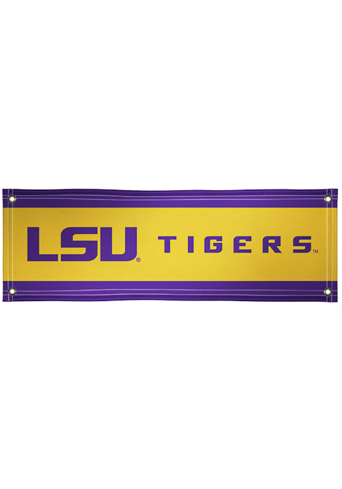 LSU Tigers GOLD 2x6 Vinyl Banner - 1820475