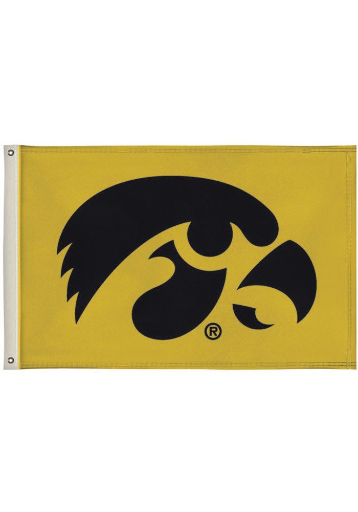 Iowa Hawkeyes 2x3 Classic GOLD Silk Screen Grommet Flag - 1820503