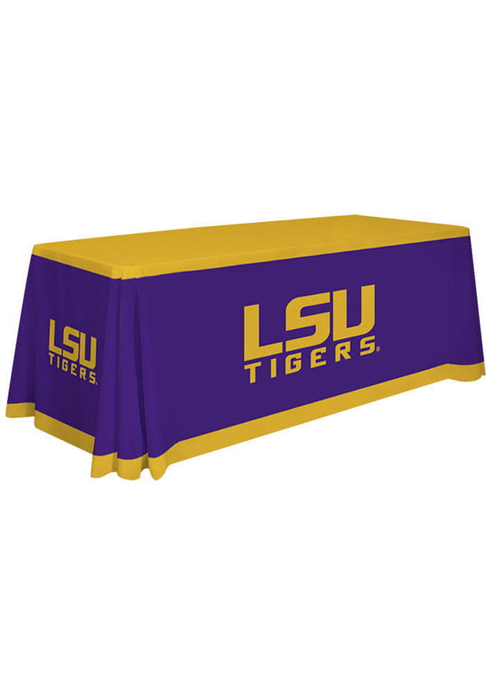 LSU Tigers PURPLE 6 Ft Fabric Tablecloth - 1820572