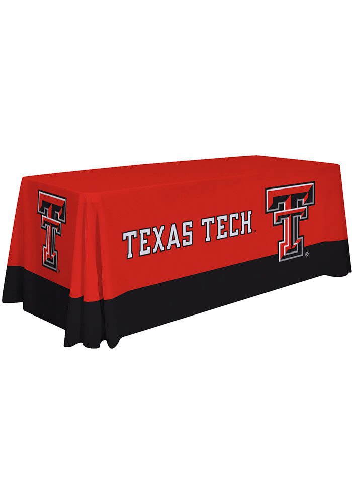 Texas Tech Red Raiders Red 6 Ft Fabric Tablecloth - 1820628