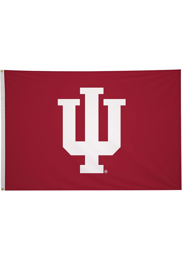 Indiana Hoosiers Red 4x6 Logo Silk Screen Grommet Flag - 1820868
