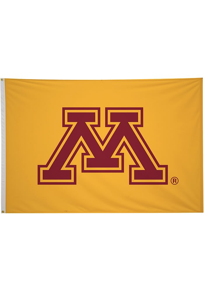 Minnesota Golden Gophers 4x6 GOLD Silk Screen Grommet Flag - 1820870