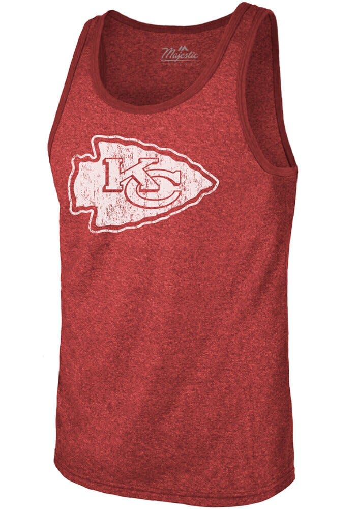 Kansas City Chiefs Mens Short Sleeve Red Tonal Logo Tank Top - 18241399