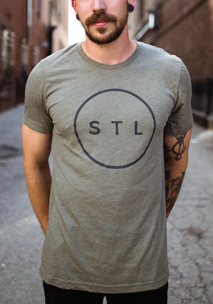 Arch Apparel St Louis OLIVE City Circle Short Sleeve Fashion T Shirt ...
