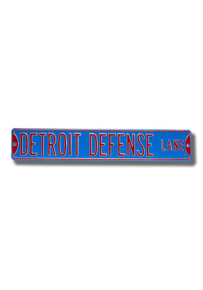 Detroit Pistons Detroit Defense Sign BLUE/RED - 13610026