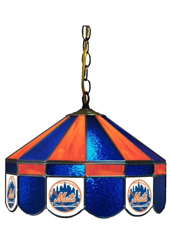 New York Mets BLUE 14 Inch Stained Glass Pub Lamp - 1930173
