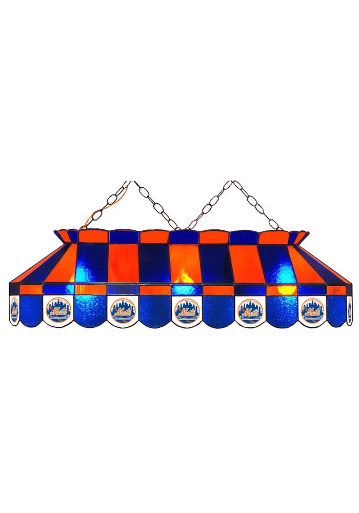 New York Mets 40 Inch Stained Glass BLUE Billiard Lamp - 1930203