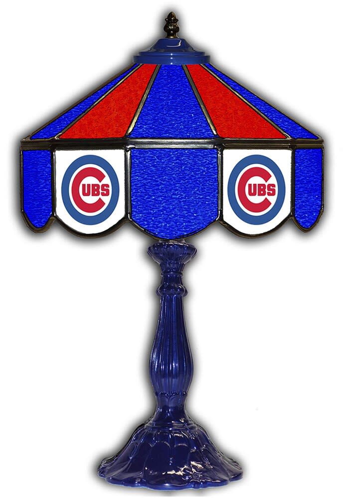 Chicago Cubs 21 Inch Glass Pub Lamp - BLUE