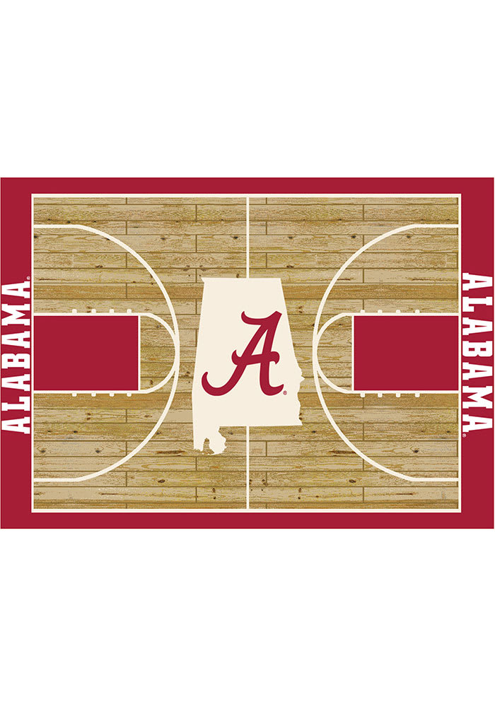 Alabama Crimson Tide 4x6 Courtside Interior Rug CRIMSON - 1932128