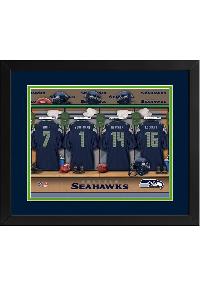 Imperial Seattle Seahawks Blue Personalized Locker Room Sign - 1932568