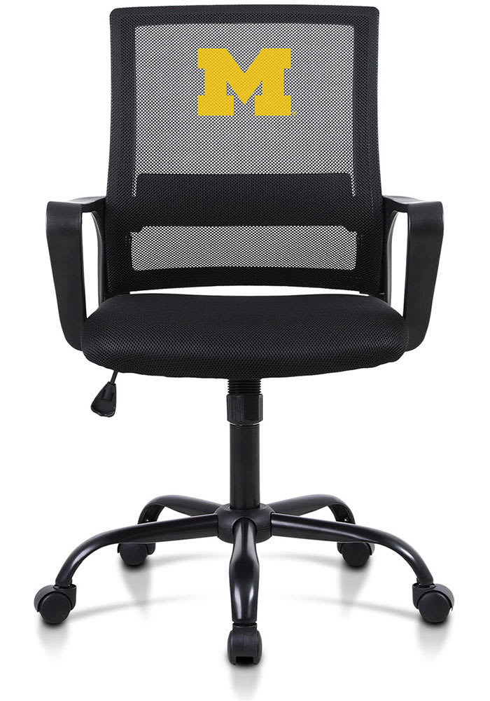 Michigan Wolverines Game Room | Michigan Wolverines Desk Chair Blue ...