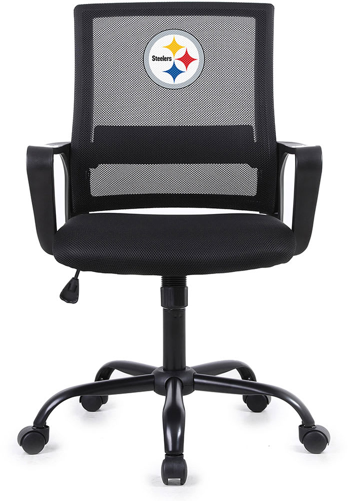 Pittsburgh Steelers Game Room | Pittsburgh Steelers Desk Chair Task - BLACK