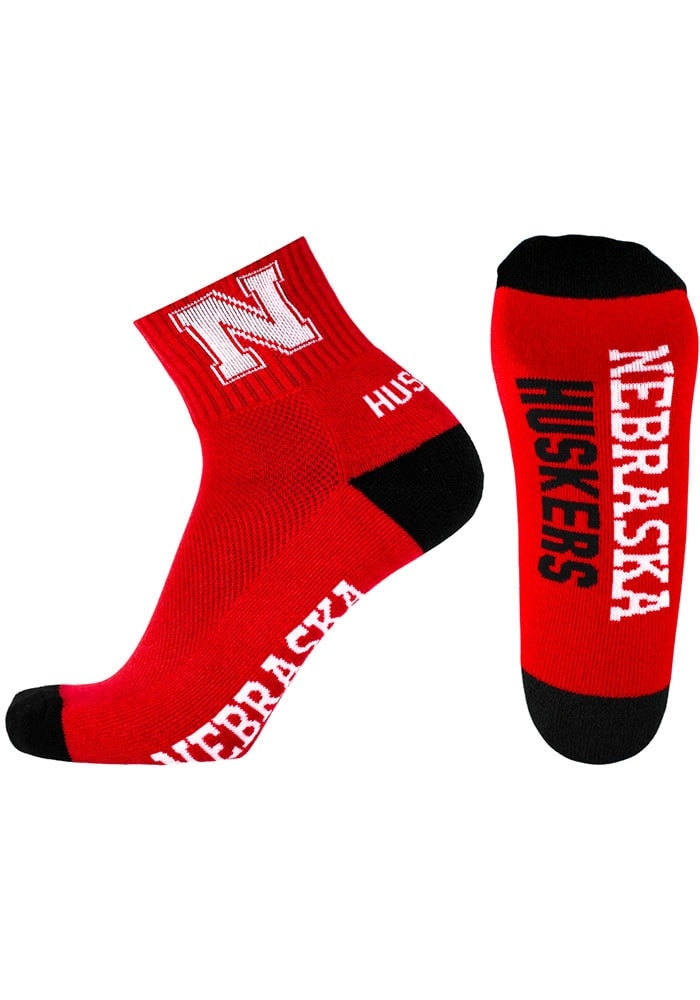 Nebraska Cornhuskers Mens Quarter Socks - 1940264