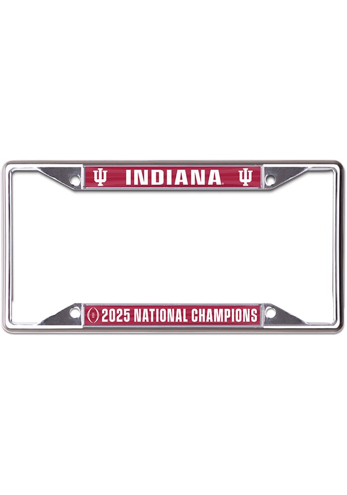 Indiana Hoosiers License Plate Frame - Indiana Hoosiers CRIMSON 2025 ...