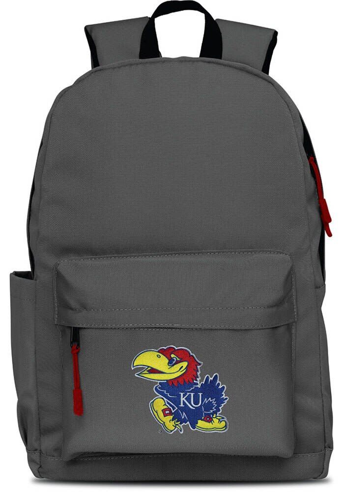 Kansas Jayhawks GRAY Campus Laptop Backpack - 1960322