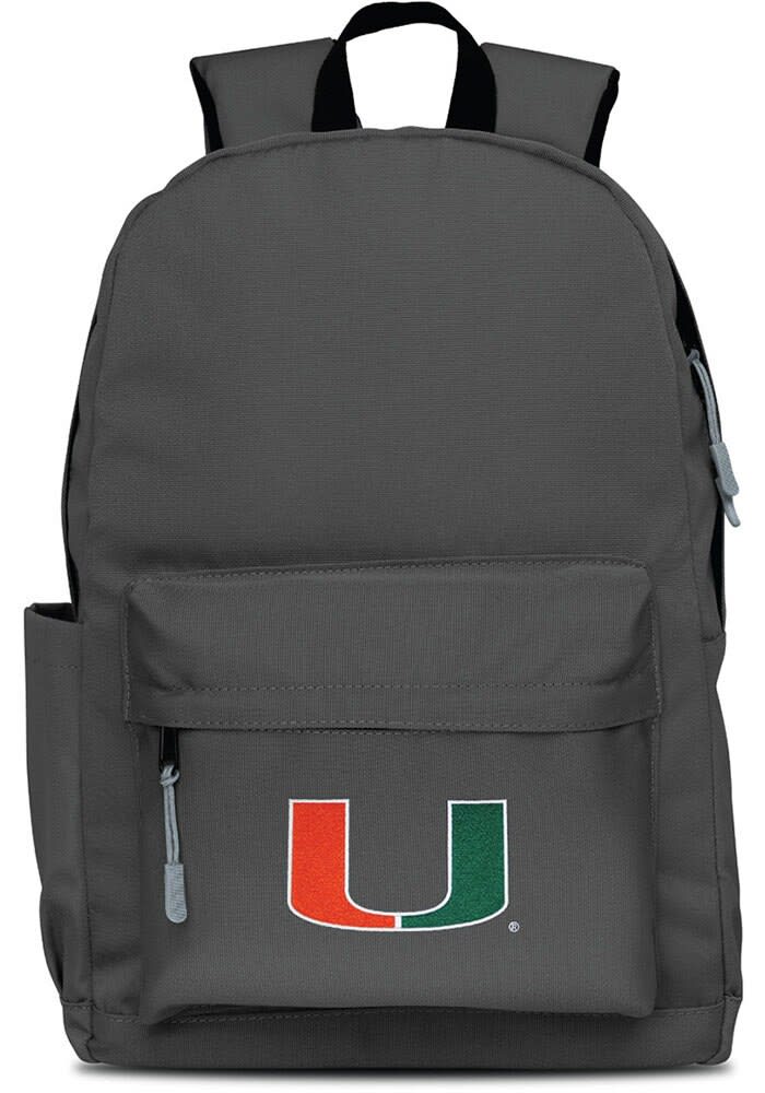 Miami Hurricanes GRAY Campus Laptop Backpack - 1960334