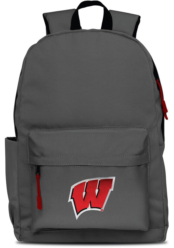 GRAY Campus Laptop Wisconsin Badgers Backpack - 1960373