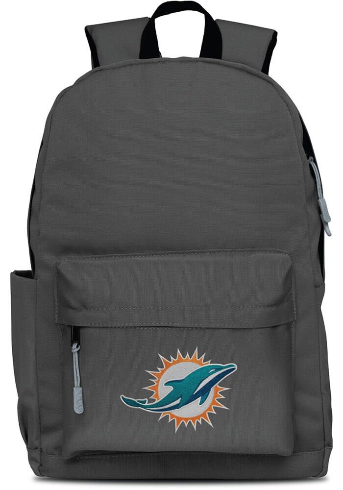 Miami Dolphins GRAY Campus Laptop Backpack - 1960455
