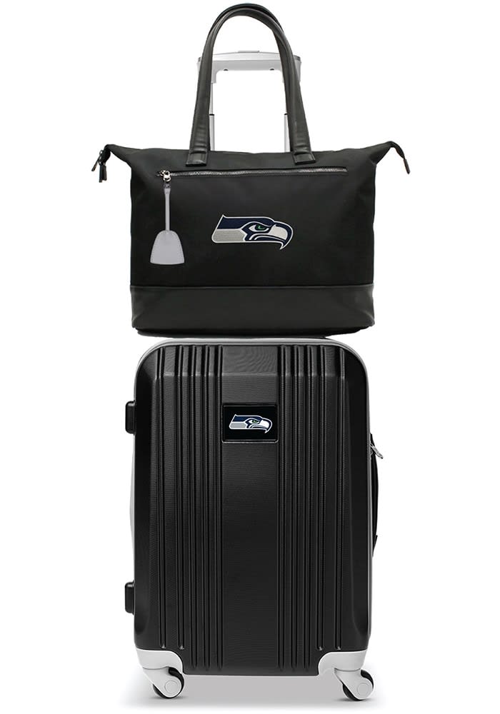 Seattle Seahawks BLACK Set with Laptop Tote Luggage - 1960711