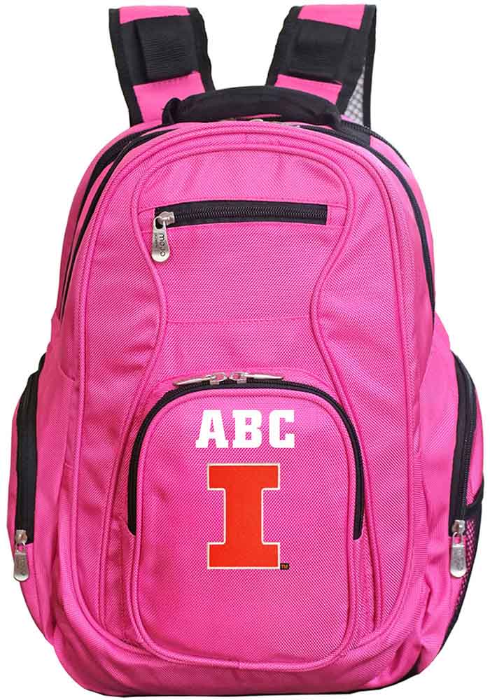 PINK Personalized Monogram Premium Illinois Fighting Illini Backpack ...
