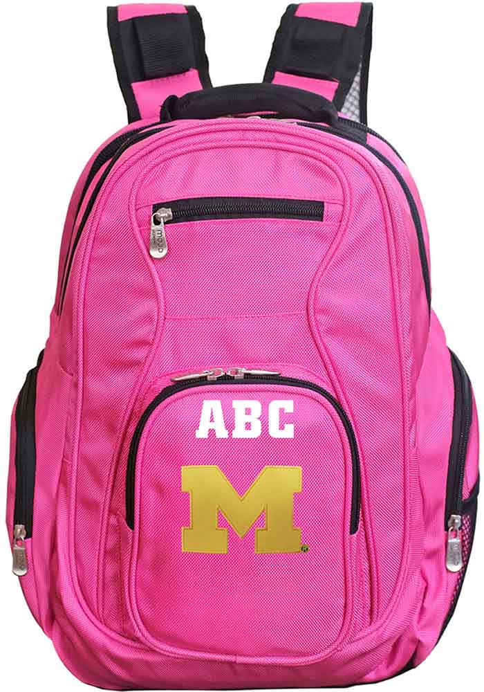 PINK Personalized Monogram Premium Michigan Wolverines Backpack - 1962105