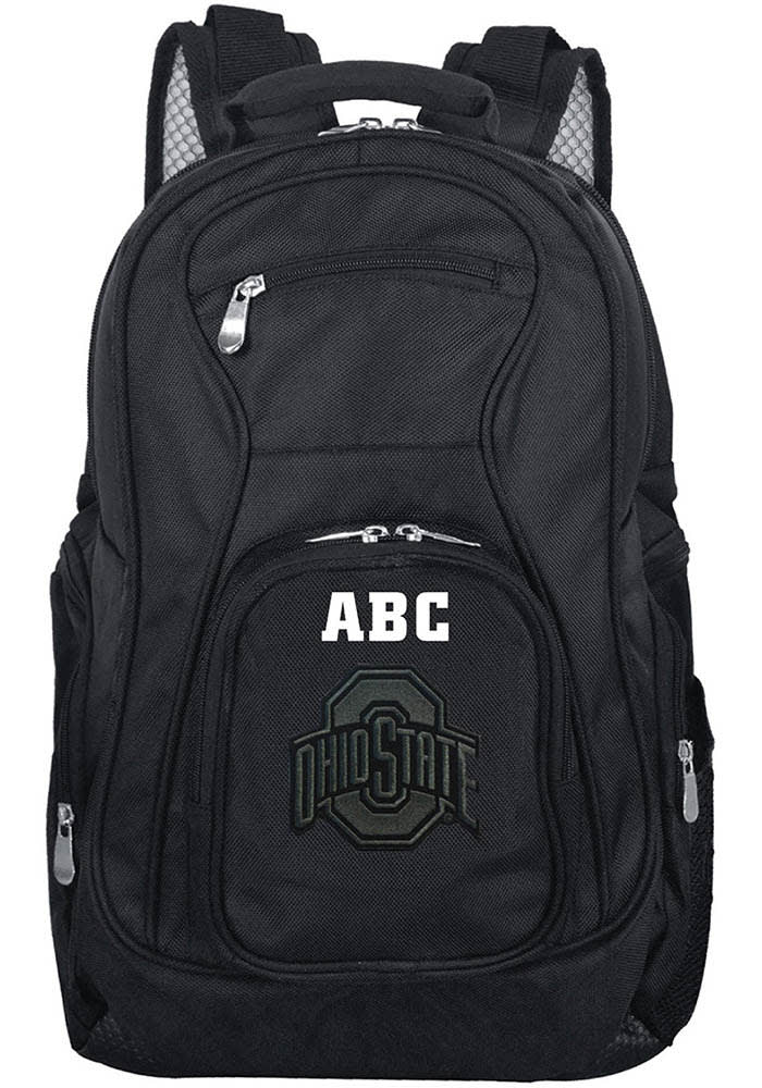 BLACK Personalized Monogram Premium Tonal Ohio State Buckeyes Backpack ...
