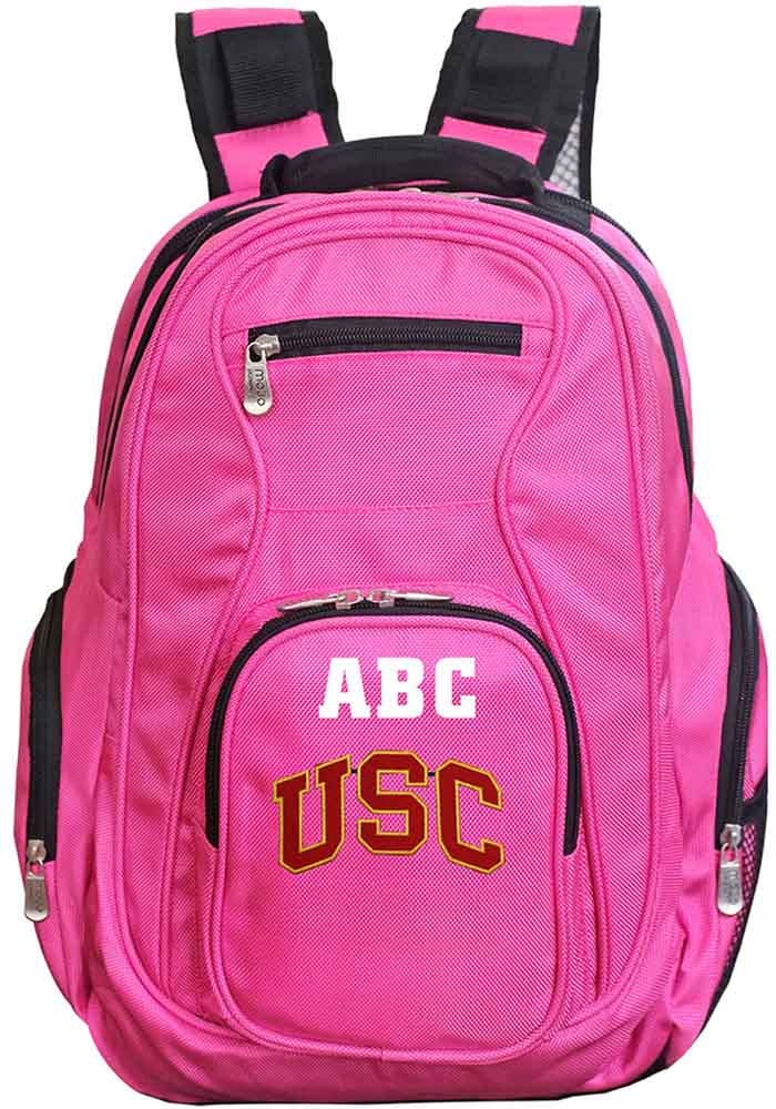 USC Trojans PINK Personalized Monogram Premium Backpack - 1962188
