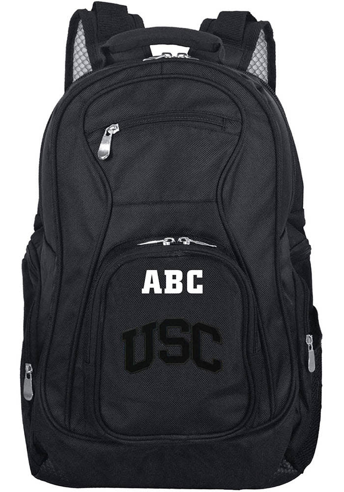 Personalized Monogram Premium Tonal USC Trojans Backpack - BLACK