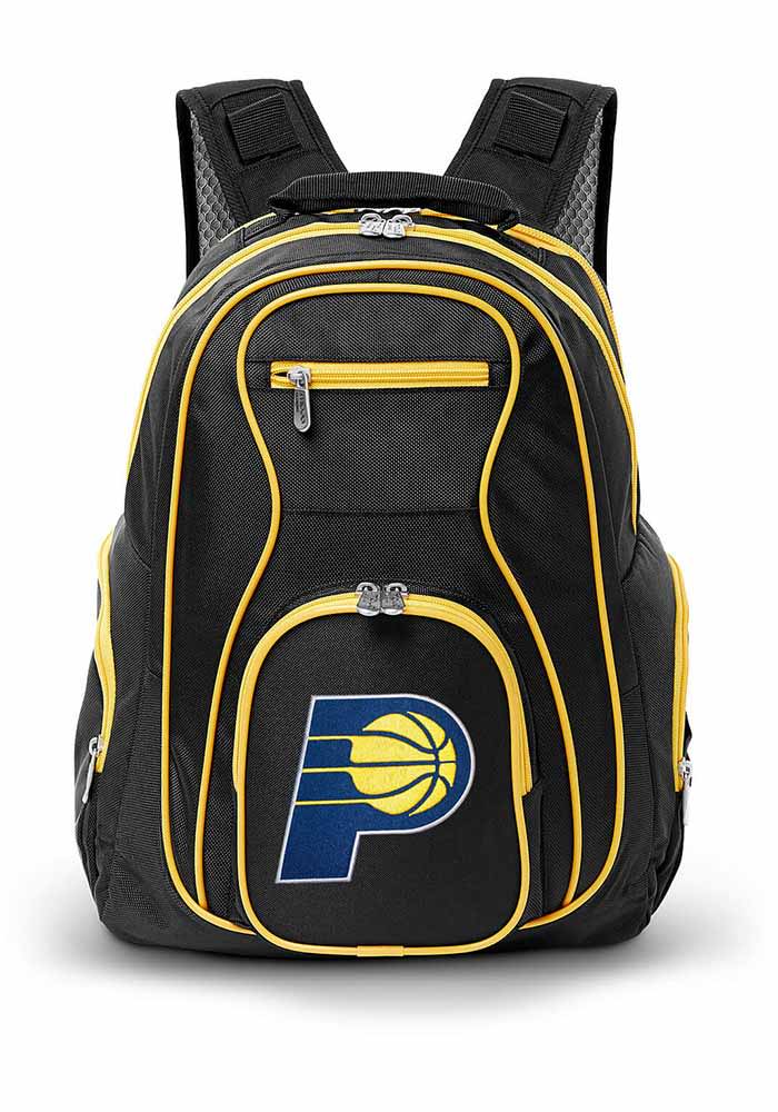 Indiana Pacers BLACK 19 Laptop Yellow Trim Backpack