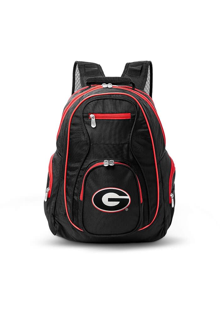 Georgia Bulldogs BLACK 19 Laptop Red Trim Backpack - 19640433