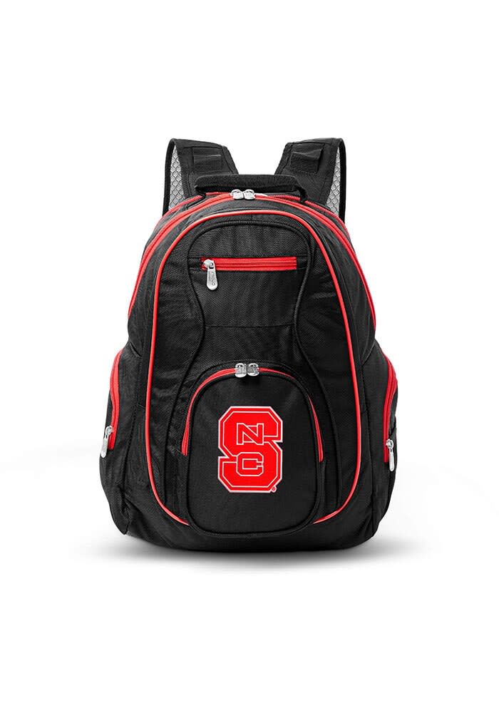 NC State Wolfpack BLACK 19 Laptop Red Trim Backpack - 19640456