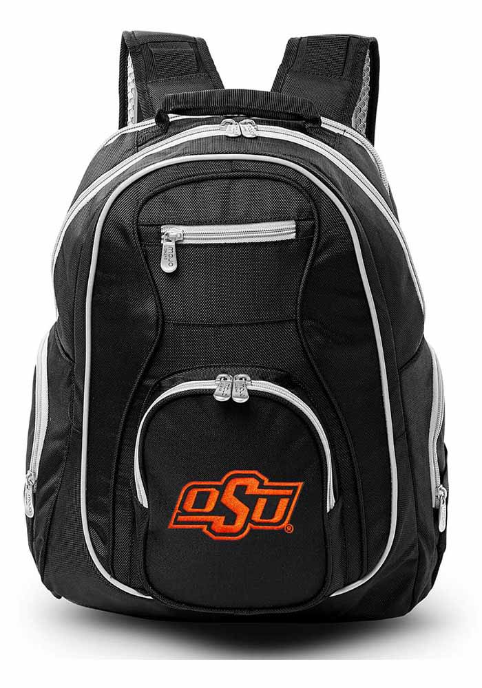 Oklahoma State Cowboys BLACK 19 Laptop Grey Trim Backpack - 19640463
