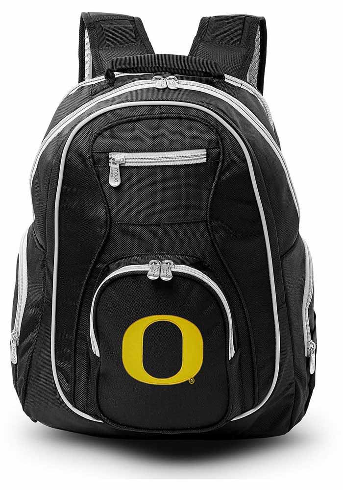 BLACK 19 Laptop Grey Trim Oregon Ducks Backpack - 19640466