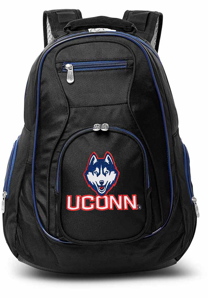 UConn Huskies BLACK 19 Laptop Blue Trim Backpack - 19640484