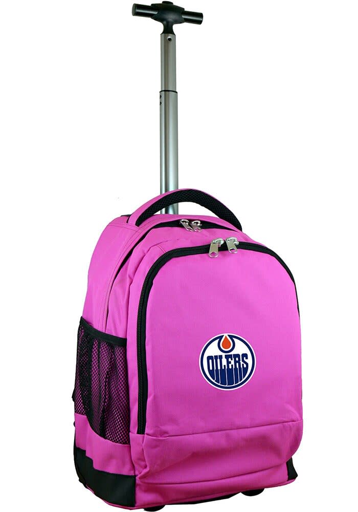 Edmonton Oilers PINK Wheeled Premium Backpack