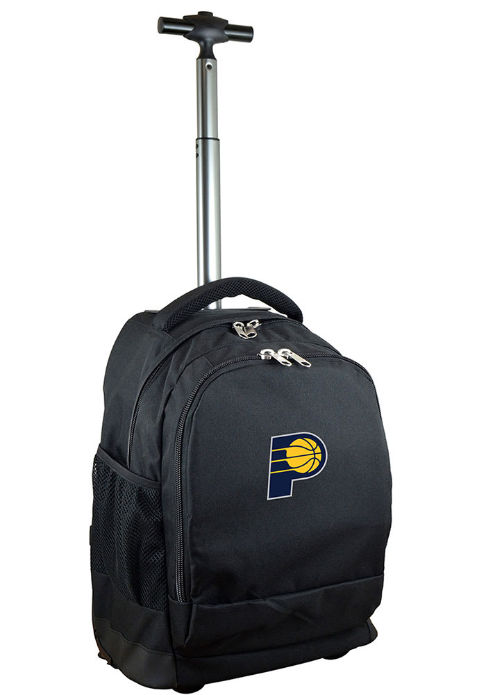 Indiana Pacers BLACK Wheeled Premium Backpack - 19643912