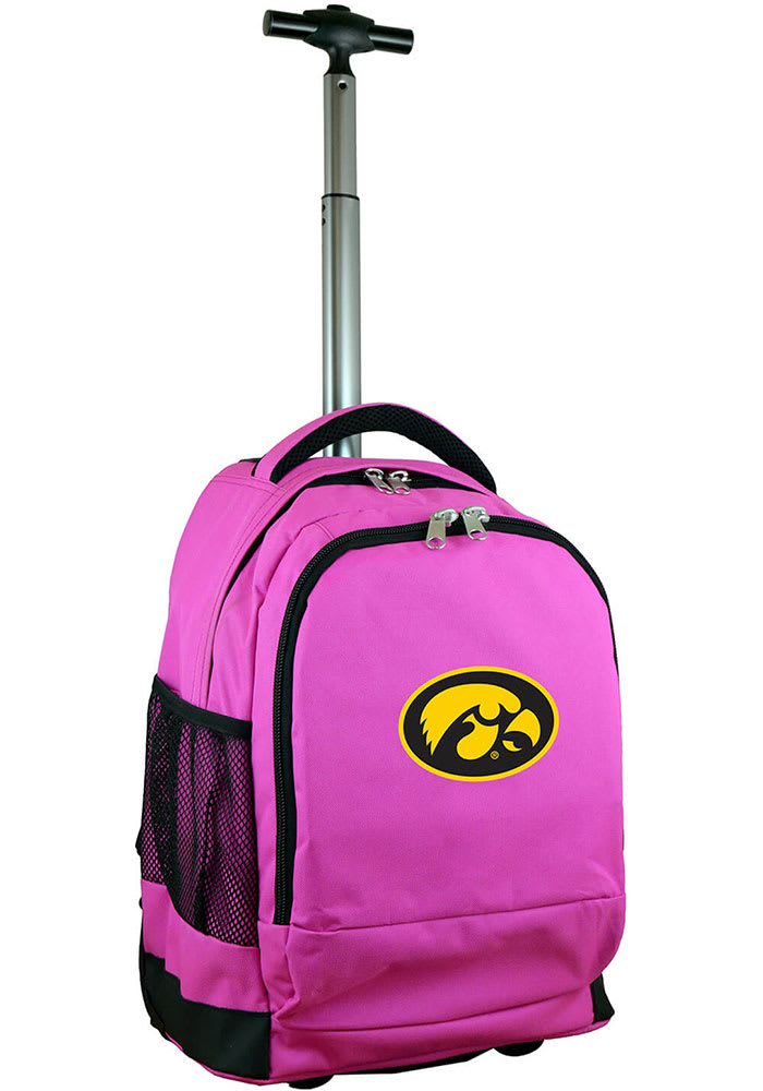Wheeled Premium Iowa Hawkeyes Backpack - PINK