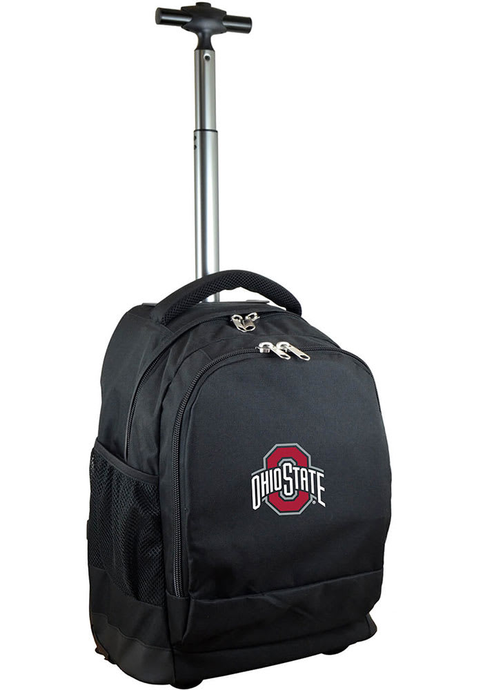 Ohio State Buckeyes BLACK Wheeled Premium Backpack - 19644089