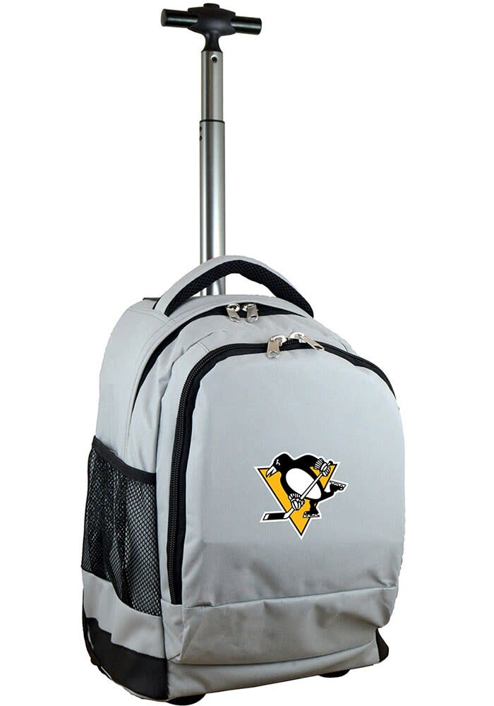 Pittsburgh Penguins GRAY Wheeled Premium Backpack